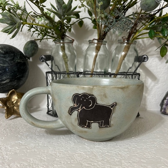 Dining | Mara Mexico Stoneware Elephant Oversized Mug | Poshmark